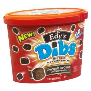 Edy's Dibs Bite Size Ice Cream Snacks, Chocolate Ice Cream with ...