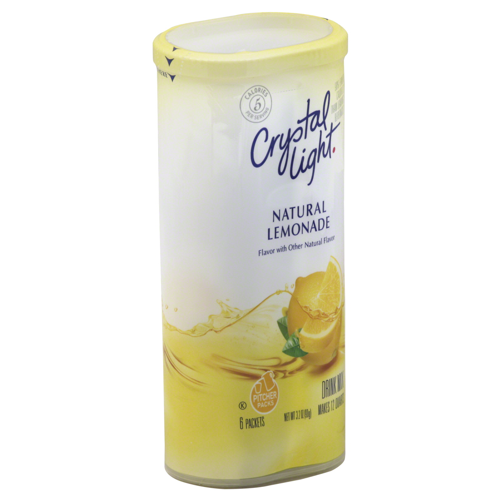 Crystal Light Drink Mix, Natural Lemonade, 6 packets [3.2 oz (90 g)]