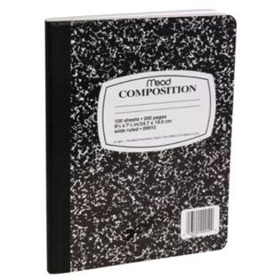 Mead Composition Book, Wide Ruled, 100 Sheets, 1 book