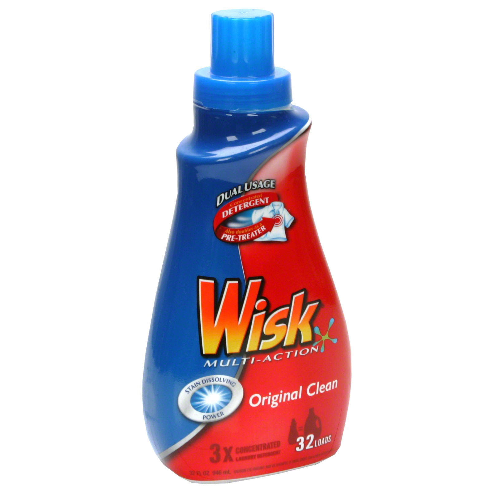 Laundry Detergent, Multi-Action, Original Clean, 32 fl oz (946 ml)