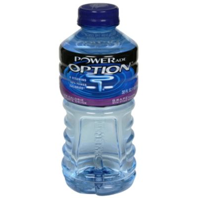 Powerade Option Low Calorie Sports Drink, Grape, 32 fl oz (1 qt) 946 ml
