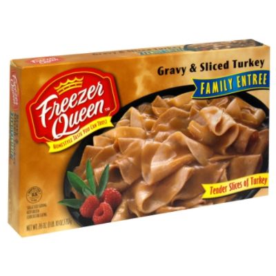 Freezer Queen Family Entree, Gravy & Sliced Turkey, 26 oz (1 lb 10 oz ...