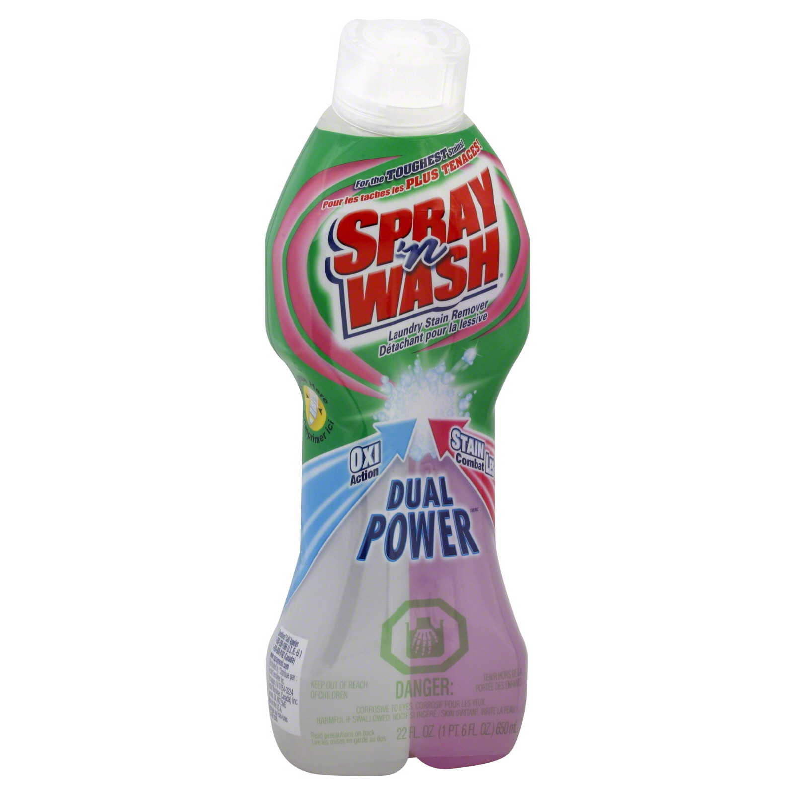 Spray 'N Wash Laundry Stain Remover, Dual Power , 22 fl oz ( 1 pt 6 fl ...