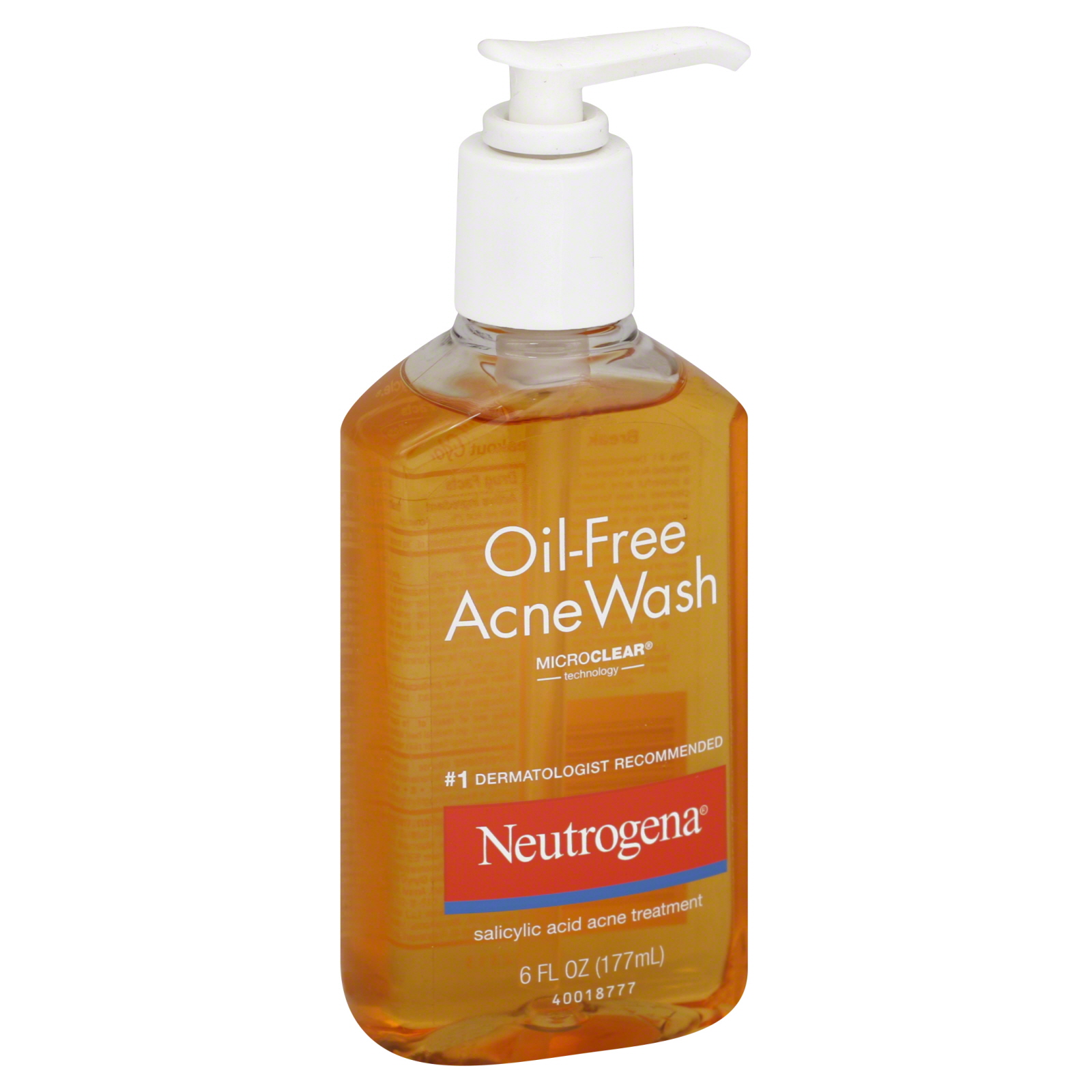 Neutrogena Oil Free Acne Wash 6 Fluid Ounce Bottle