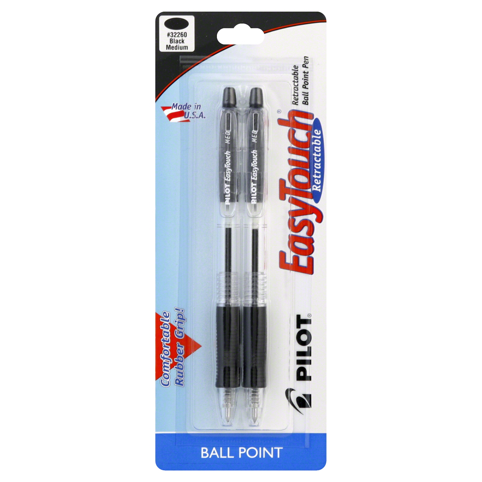 Pilot Automotive Easy Touch Pens, Ball Point, Retractable, Black ...