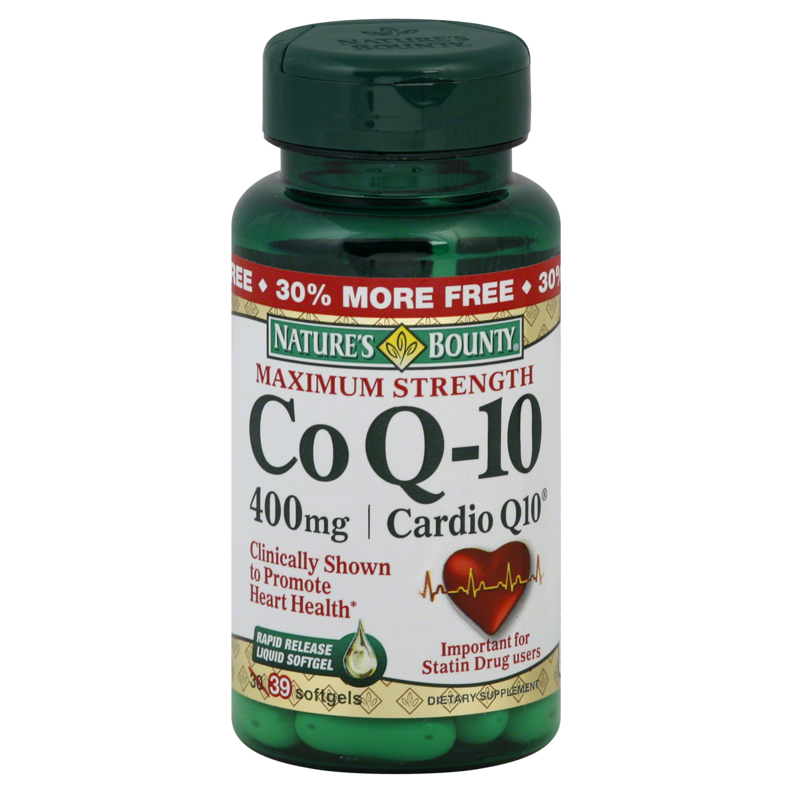 Cardio Q10 Co Q-10, Maximum Strength, 400 mg, Rapid Release Liquid ...