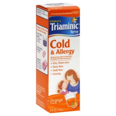 Children's Cold & Allergy Syrup, Orange Flavor, 4 fl oz (118 ml) at ...