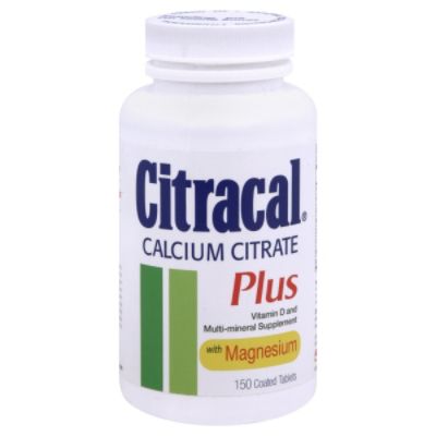 Citracal Plus Calcium Citrate, 150 tablets - Health & Wellness ...
