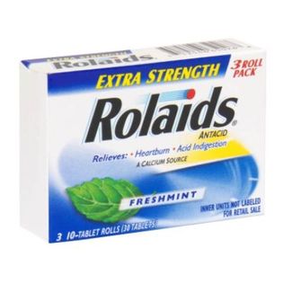 Rolaids Antacid, Extra Strength, Freshmint, Tablets, 3 - 10 tablet ...