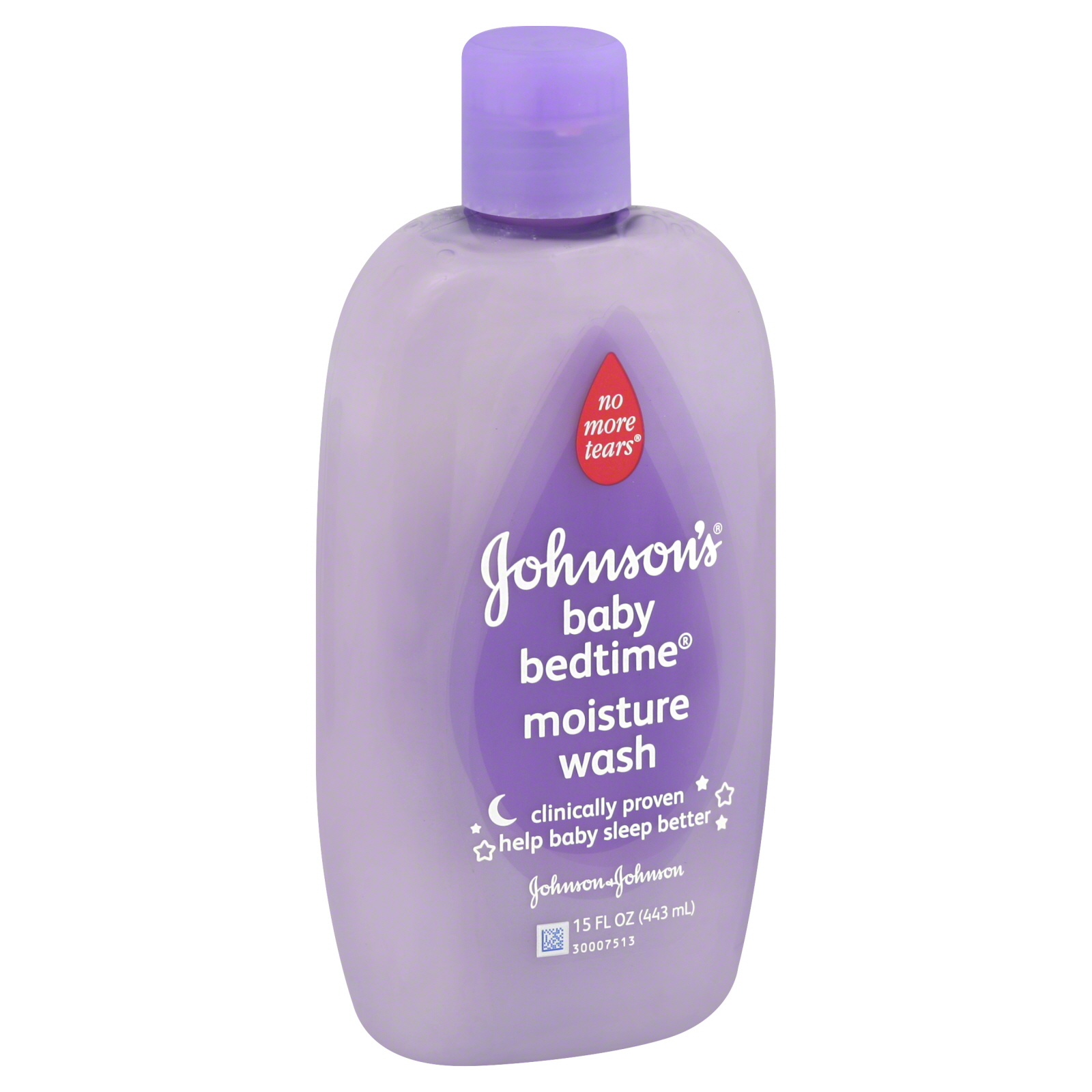 Johnson's No More Tears Bedtime Moisture Wash, 15 fl oz (444 ml)