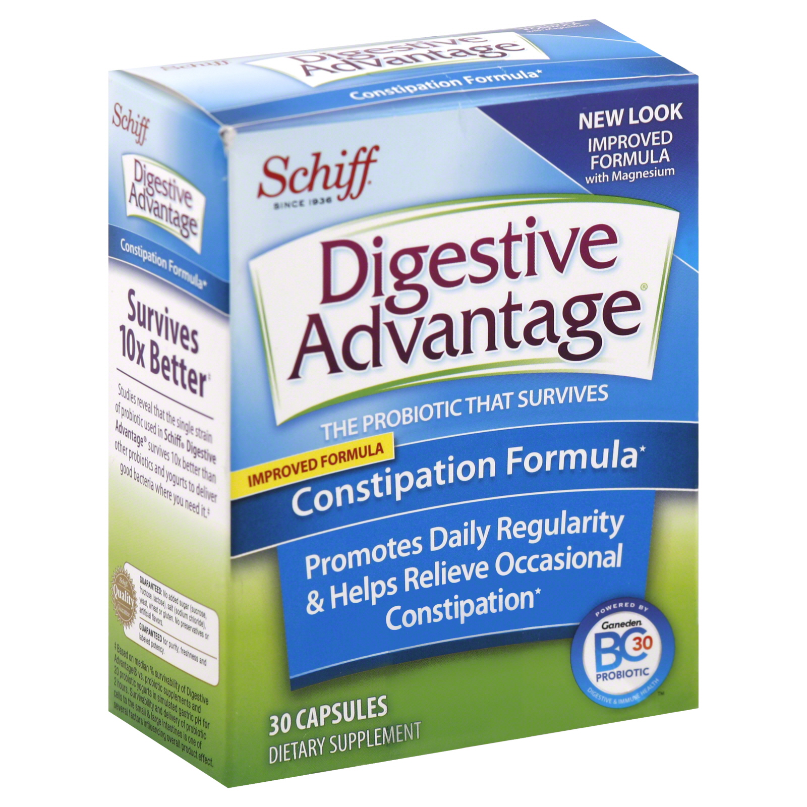 Digestive Advantage Constipation Formula, Daily, 30 capsules
