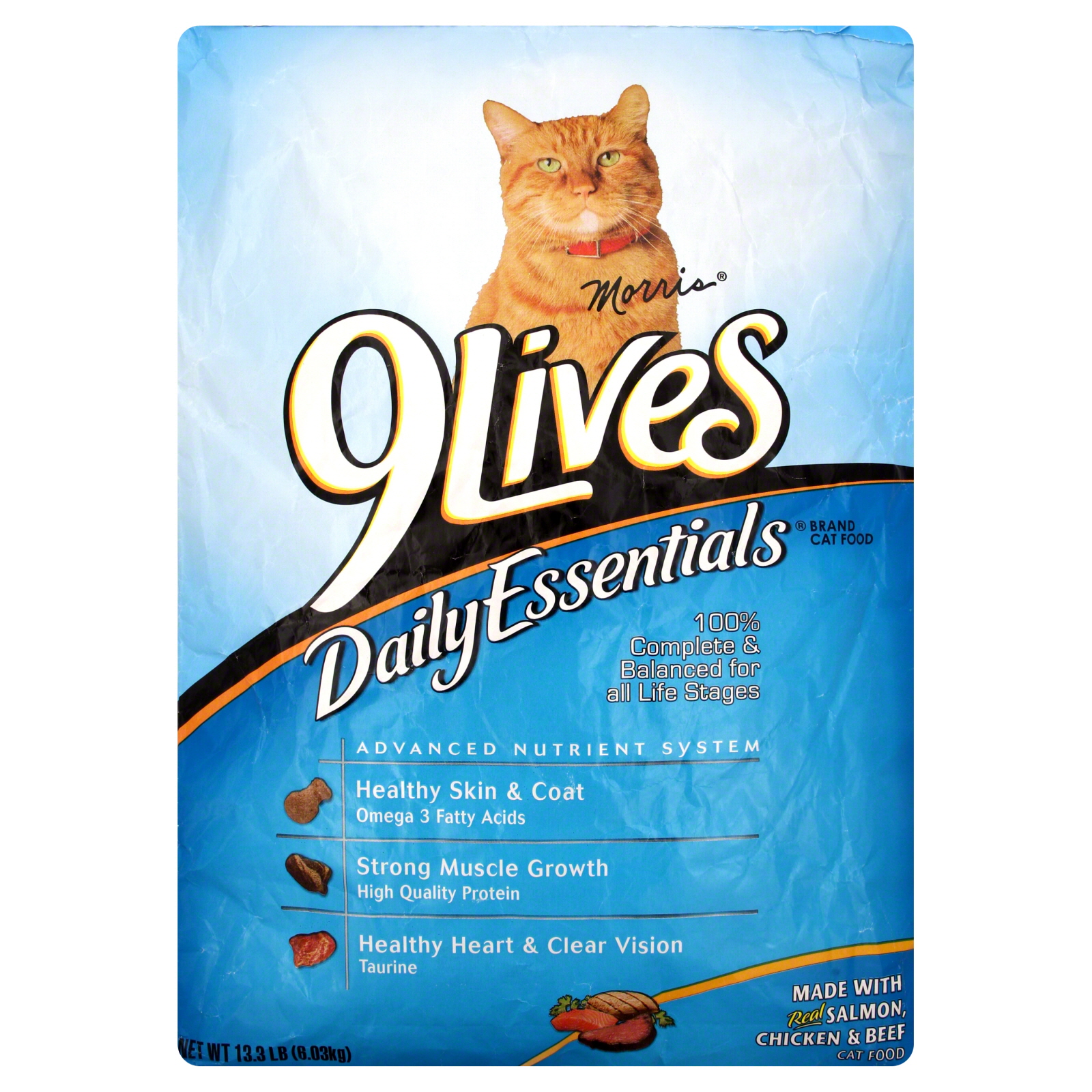 9Lives Daily Essentials Cat Food Salmon Chicken Beef Flavor 13 3 Lb