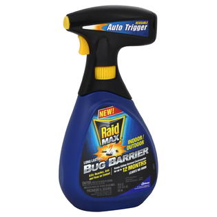 Raid Max Bug Barrier, Long Lasting, Indoor/Outdoor 30 fl oz (1 pt 14 fl ...