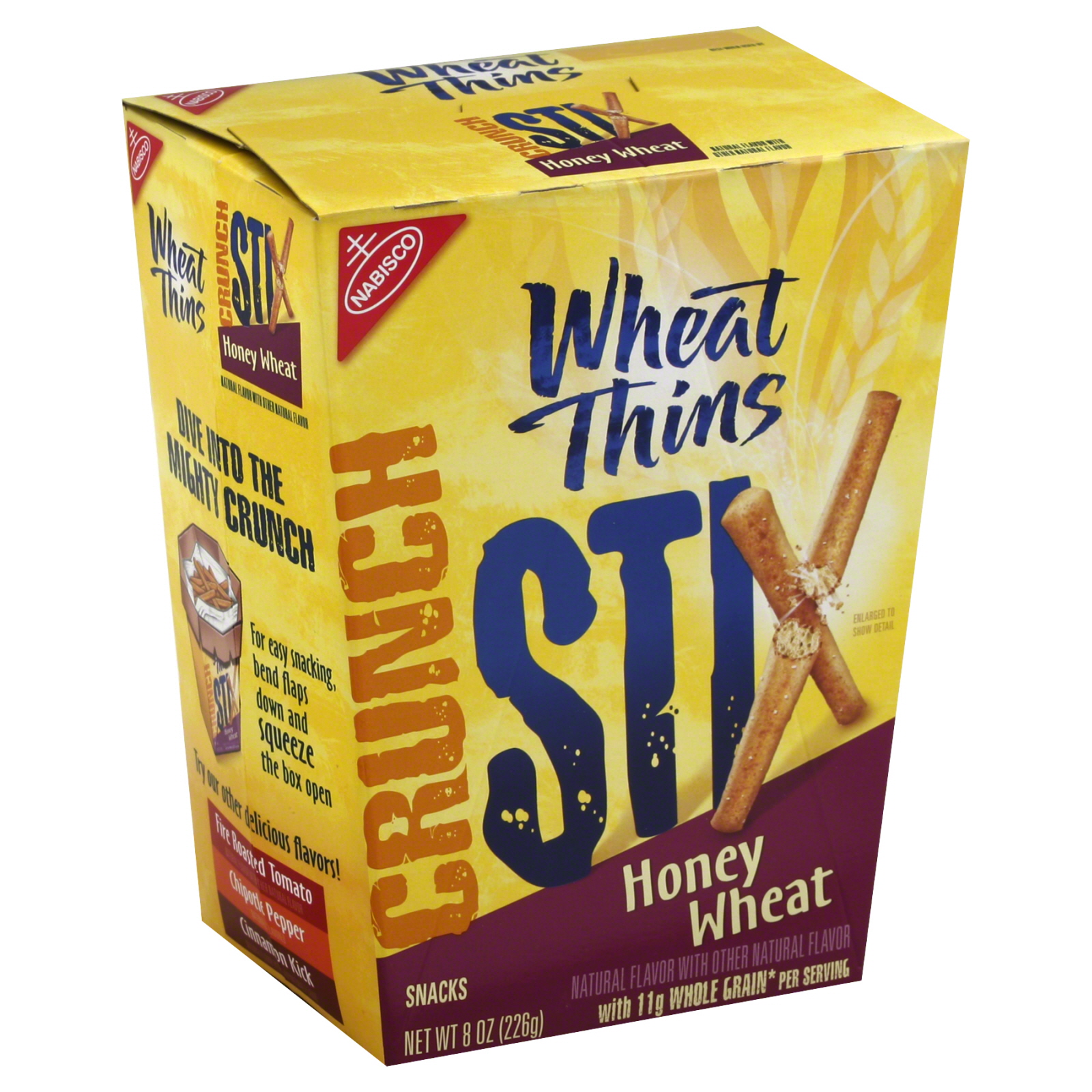 Crunch Stix Snacks, Honey Wheat, 8 oz (226 g)