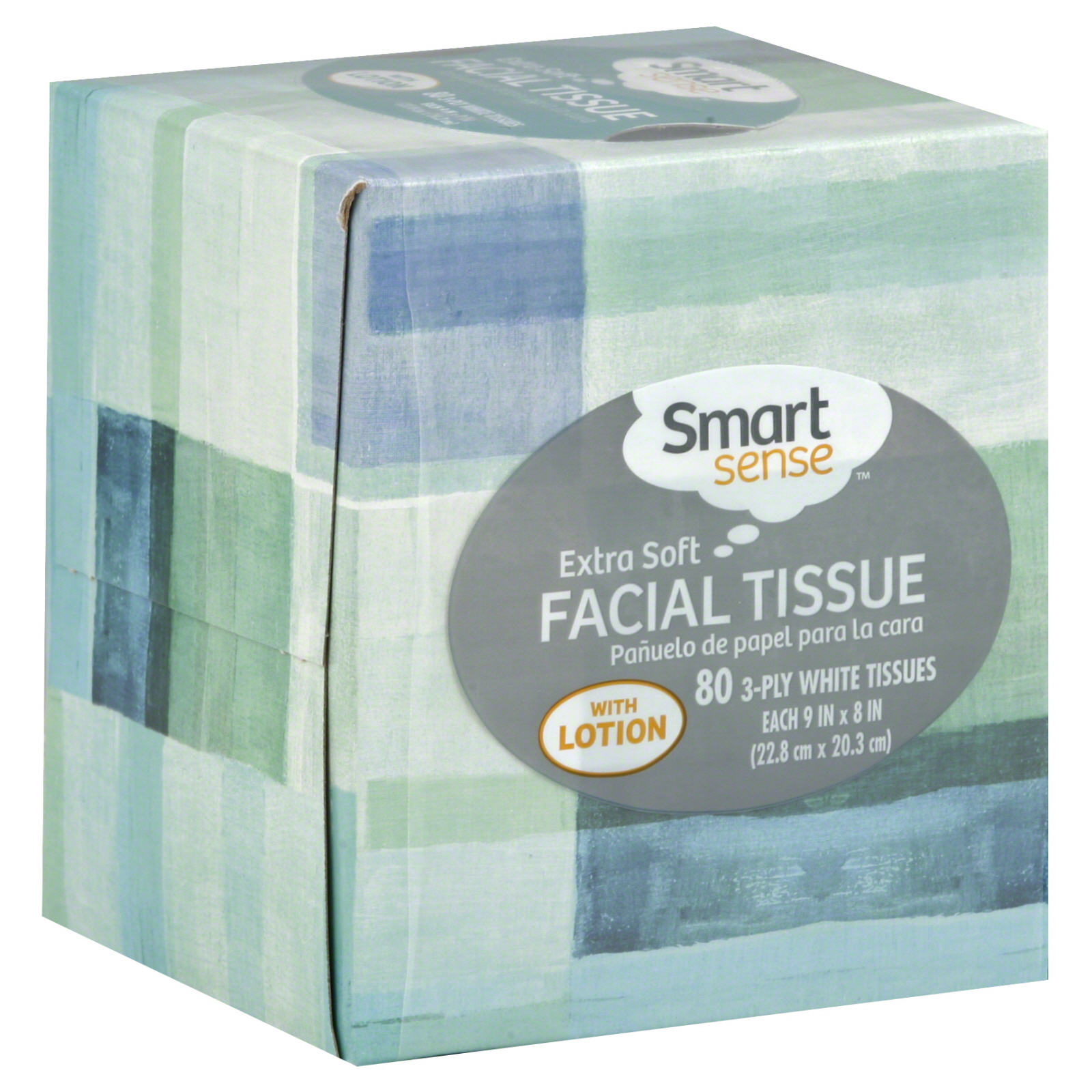 Facial Tissues, Extra Soft, White, 3-Ply, 80 tissues