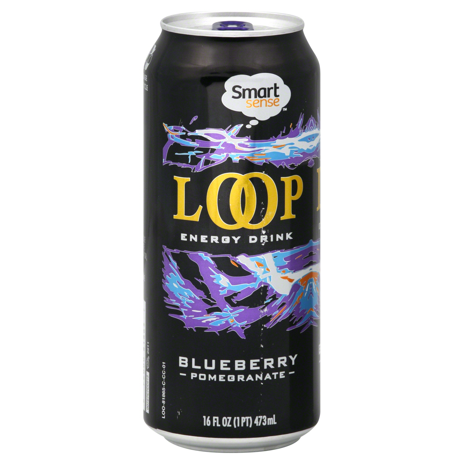 Smart Sense Blueberry Pomegranate Loop Energy Drink, 16 Fl Oz.