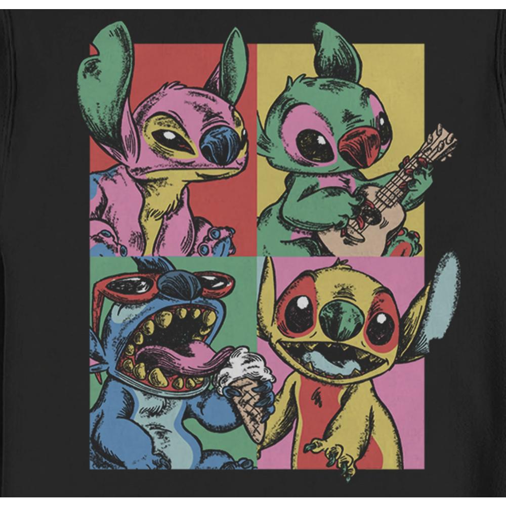 Men's Lilo & Stitch Retro Panel Sweatshirt Men's Lilo & Stitch Retro Panel Sweatshirt