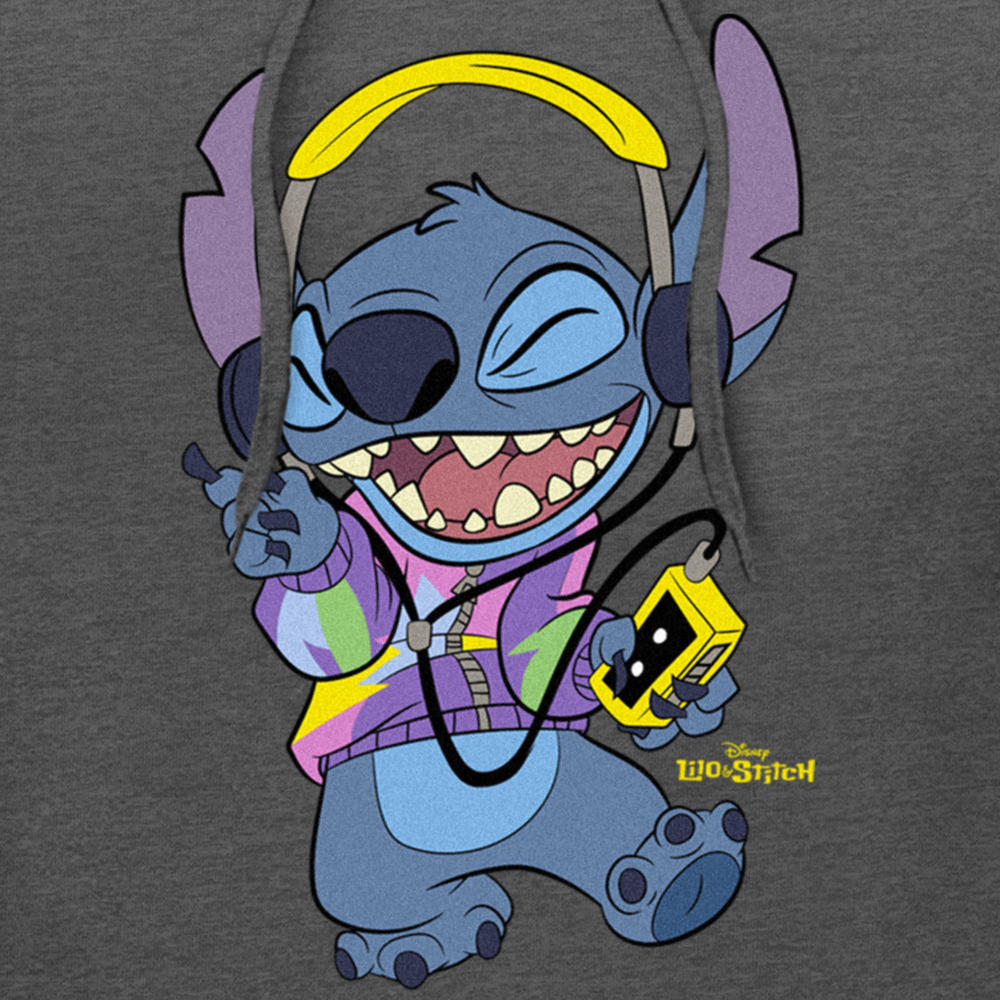 Lilo & Stitch Men's Lilo & Stitch Cool Headphones Stitch Pull Over Hoodie Lilo & Stitch Men's Lilo & Stitch Cool Headphones Stitch Pull Over Hoodie