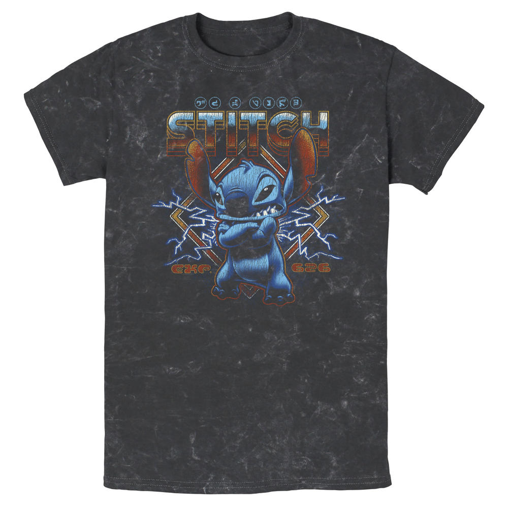 Lilo & Stitch Men's Lilo & Stitch 80s Rocker Stitch Graphic Tee Lilo & Stitch Men's Lilo & Stitch 80s Rocker Stitch Graphic Tee