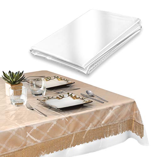 clear dining table cloth