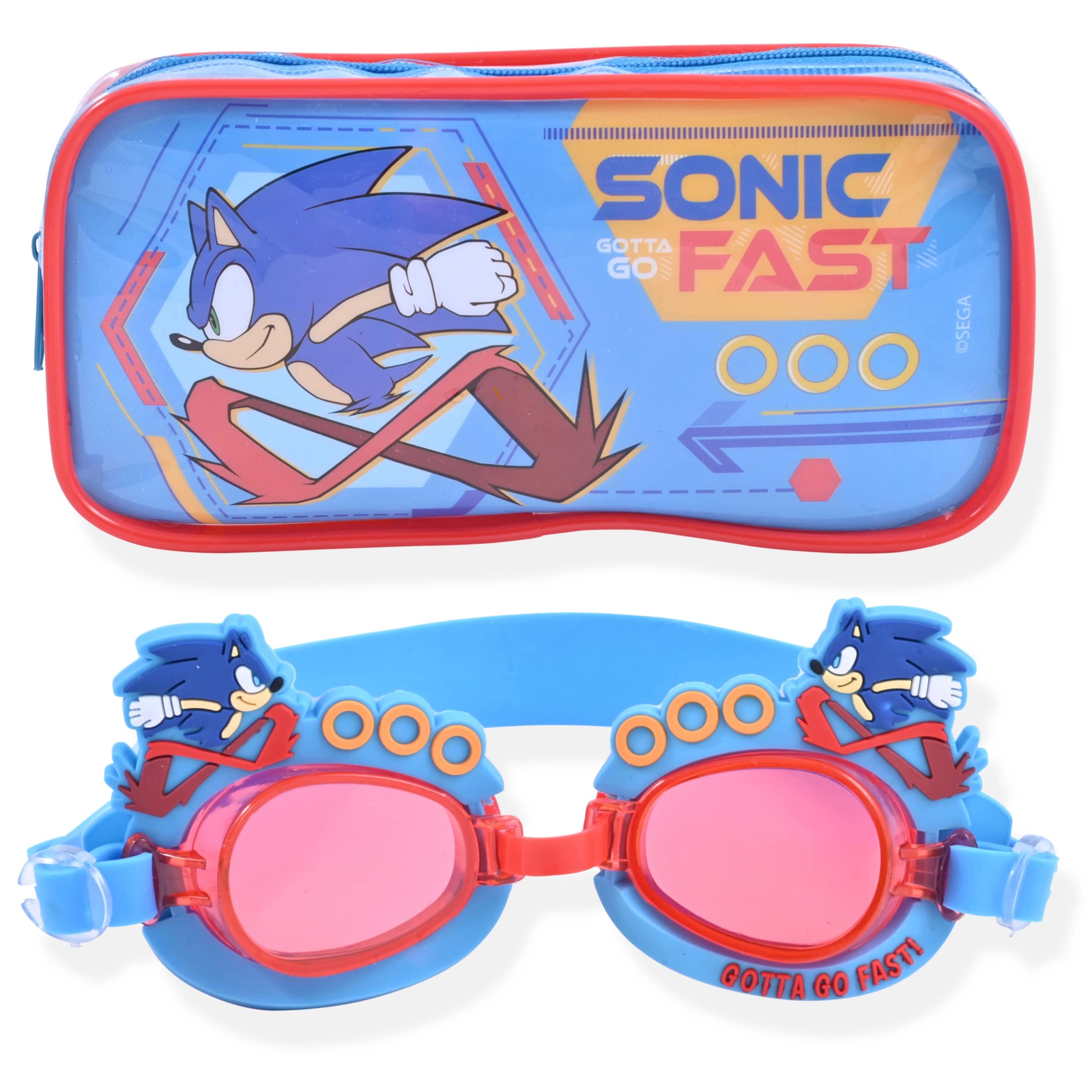 Sonic The Hedgehog Boys Swim goggles for Kids Boys Swimming goggles ...