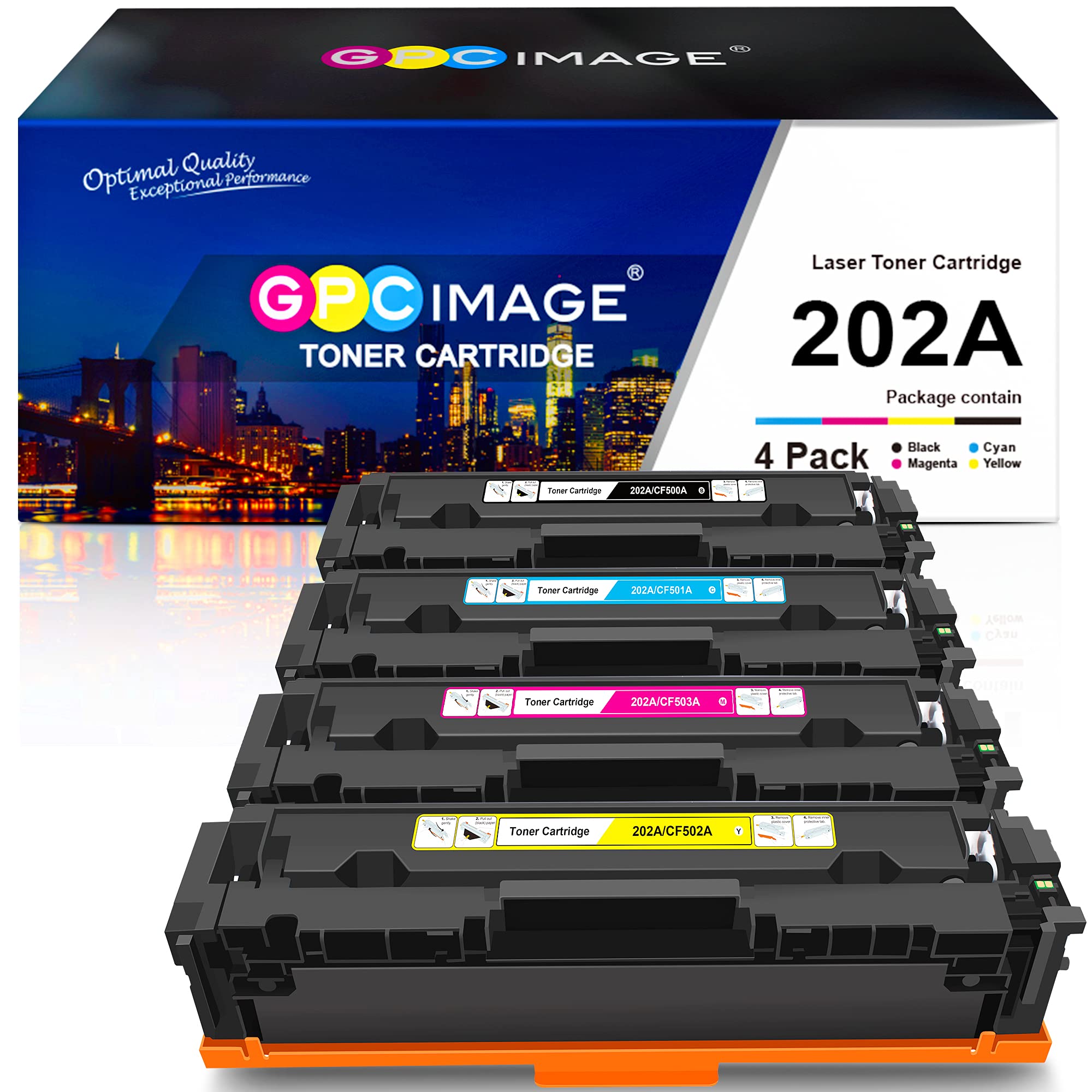 gPc Image compatible Toner cartridge Replacement for HP 202A cF500A to ...