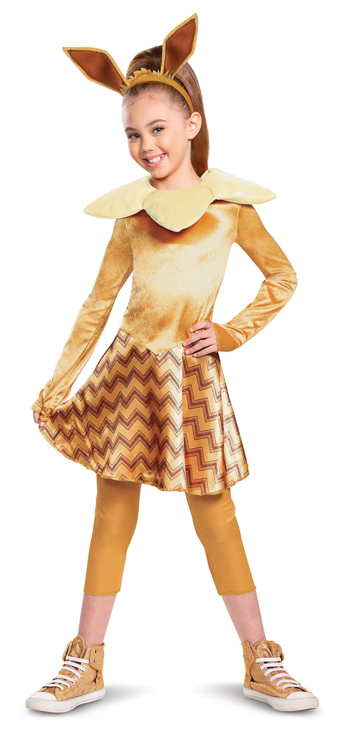 Disguise Pokemon Eevee costume for Kids, girls Deluxe character Outfit ...