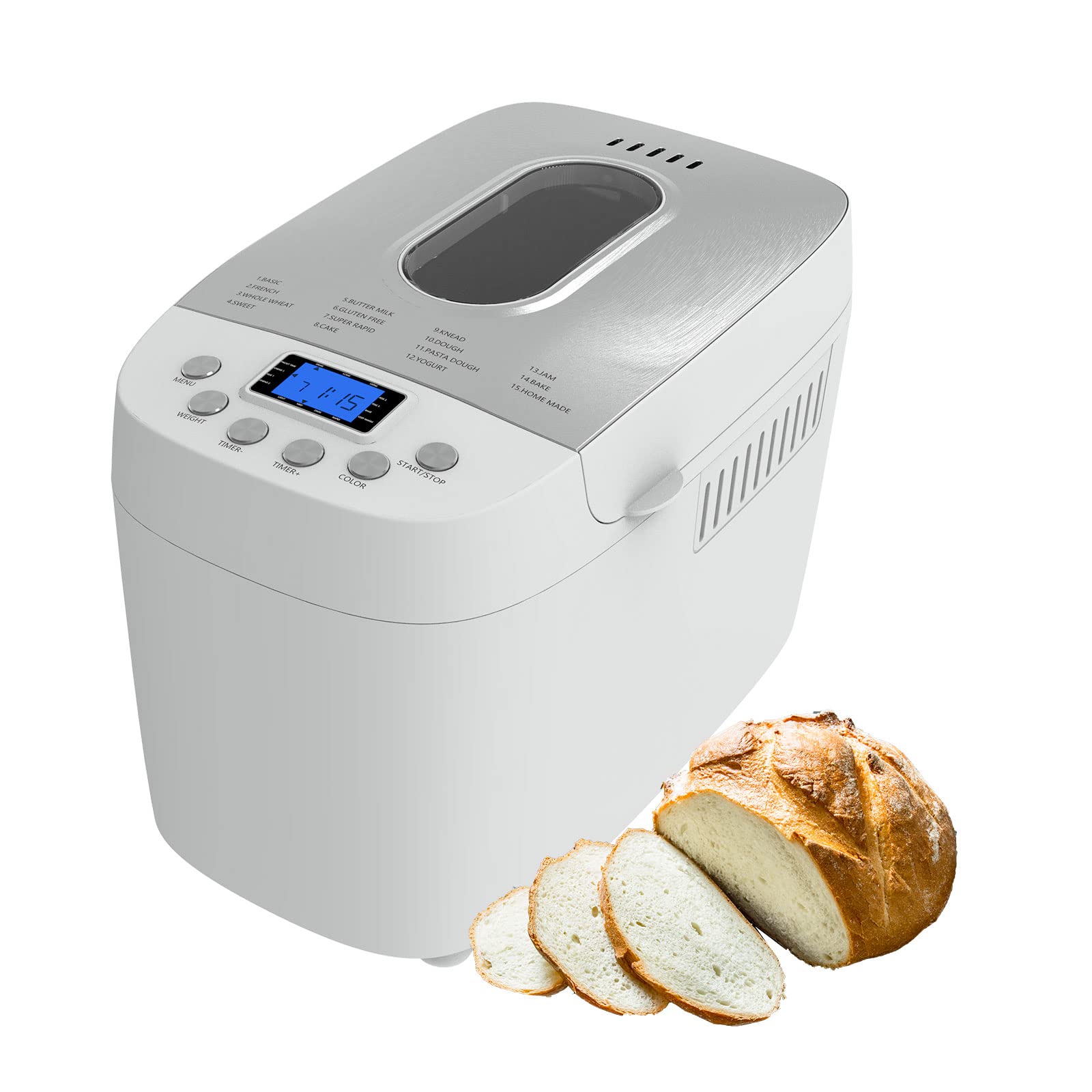 Davivy Bread Maker Machine 3LB with 2 Dough Kneading Paddle Dough Maker ...