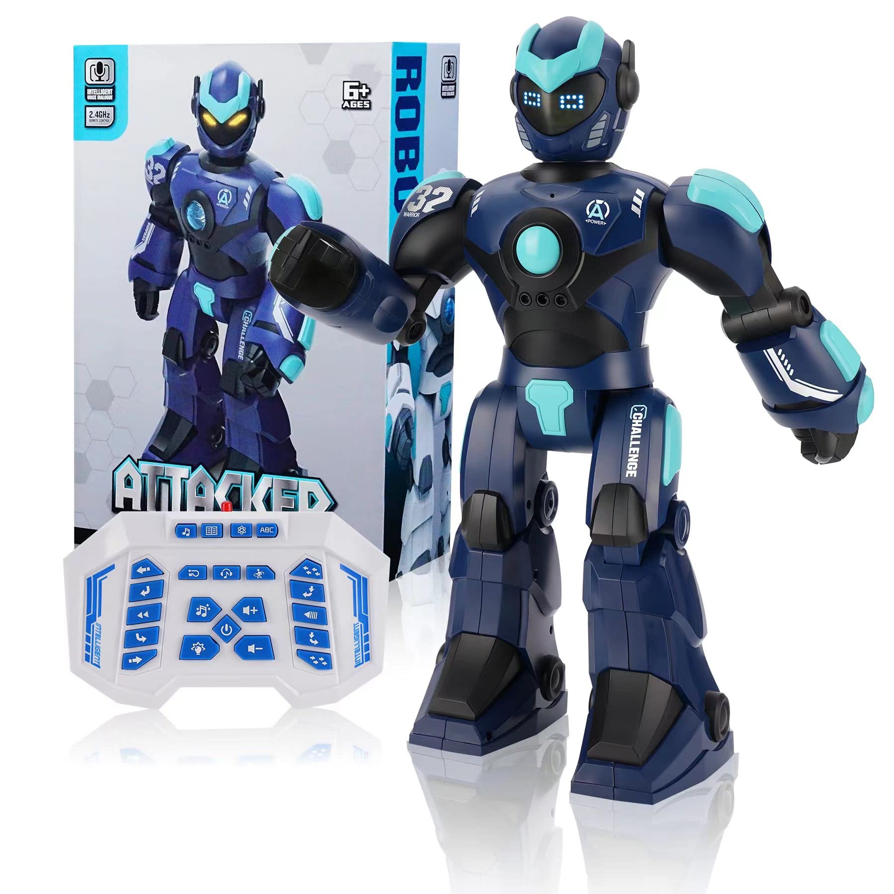 Joytey Rc Robot Toys, Robots for Kids Rechargeable Intelligent ...