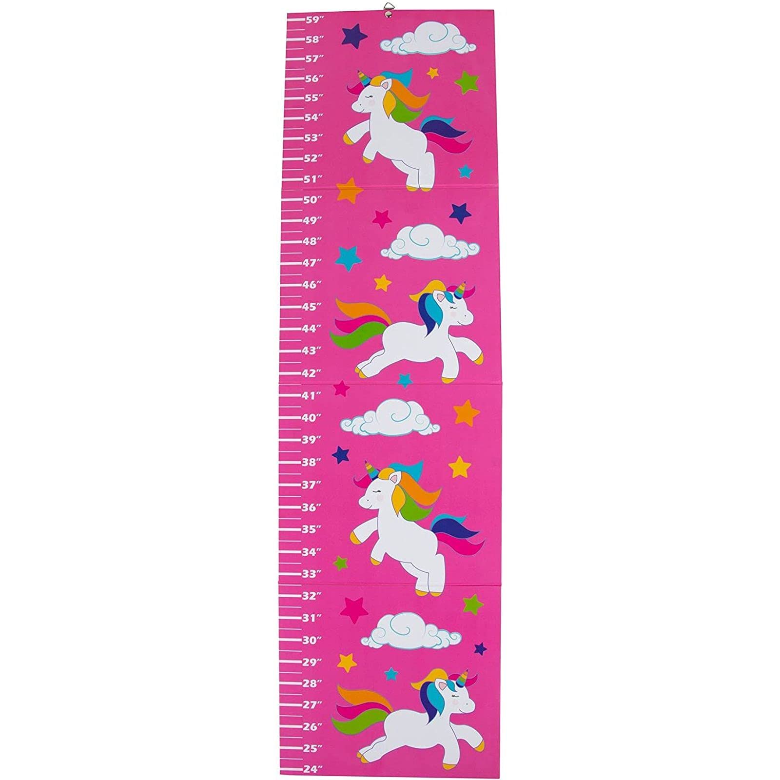 Blue Panda Height Ruler for Kids, Pink growth chart for girls Nursery ...