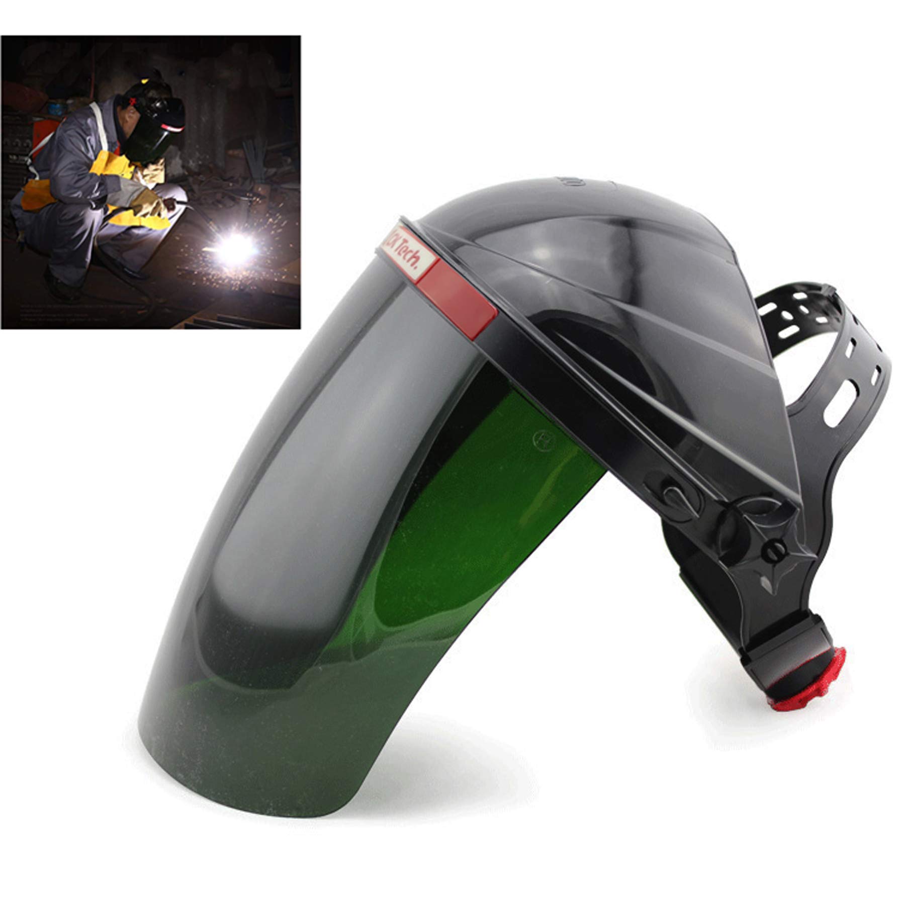 Iwinna Welding Helmet, Safety Face Shield Head Mounted Welding Masks UV ...