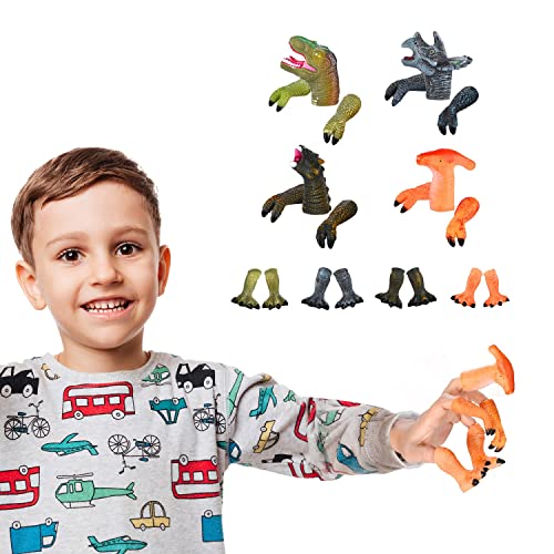 DR DINGUS Dinosaur Finger Puppets - (4 Sets - 20 Piece) - Great for ...