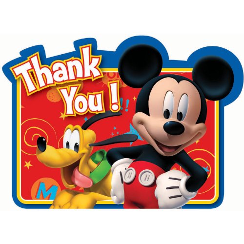 Amscan Mickey Fun and Friends Thank You Notes