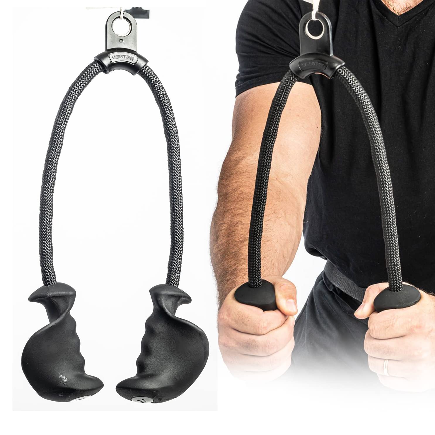 Arm Shark Ergonomic Triceps Rope Pull Down Anti Slip grip Exercise ...