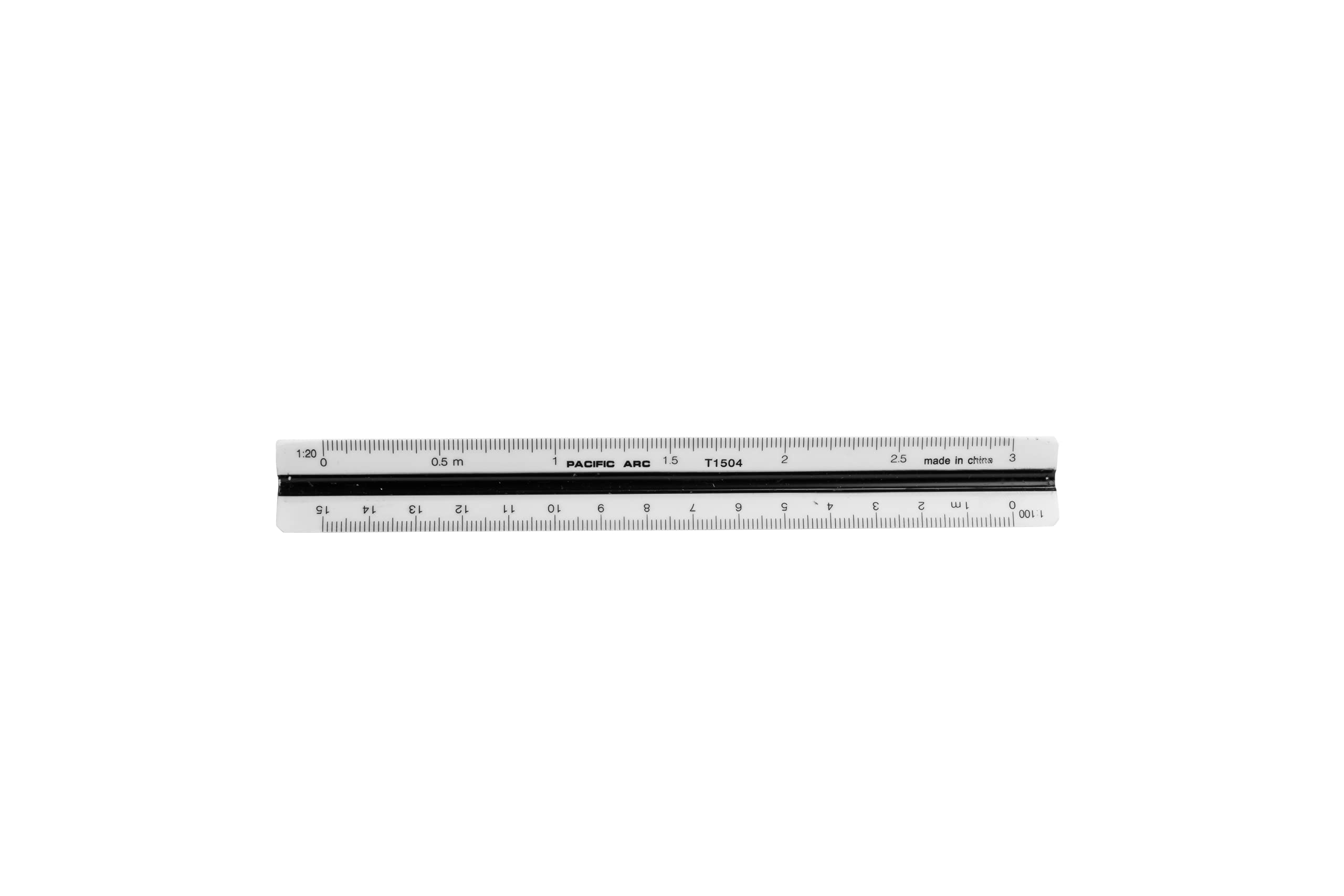 Pacific Arc Metric Collegiate Scale Ruler Scaled: 1:20 33 1/3 40 50 80 ...