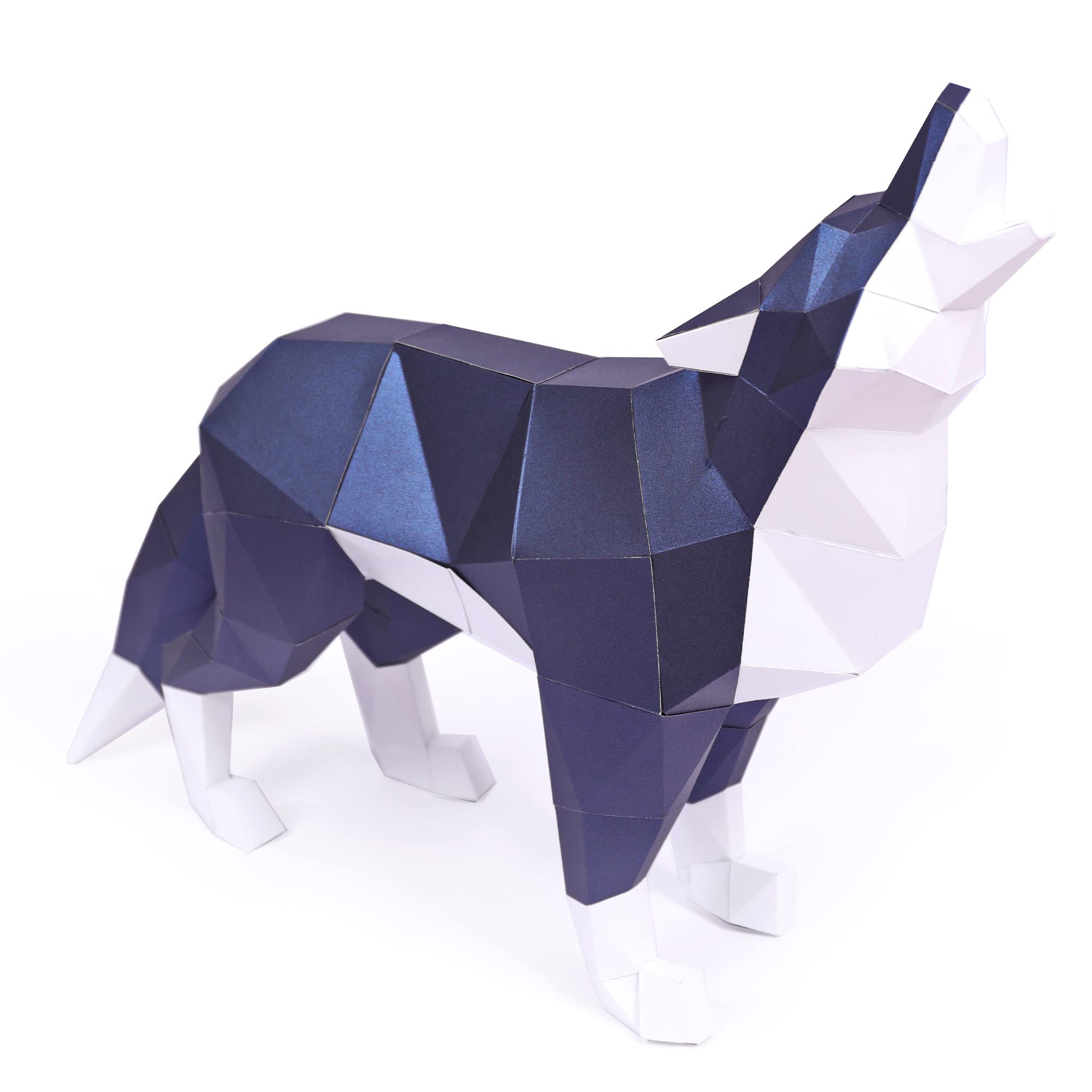 PAPERCRAFT WORLD 3D Paper Animal Wall Art Decor - Pre-Fold Pre-Cut ...