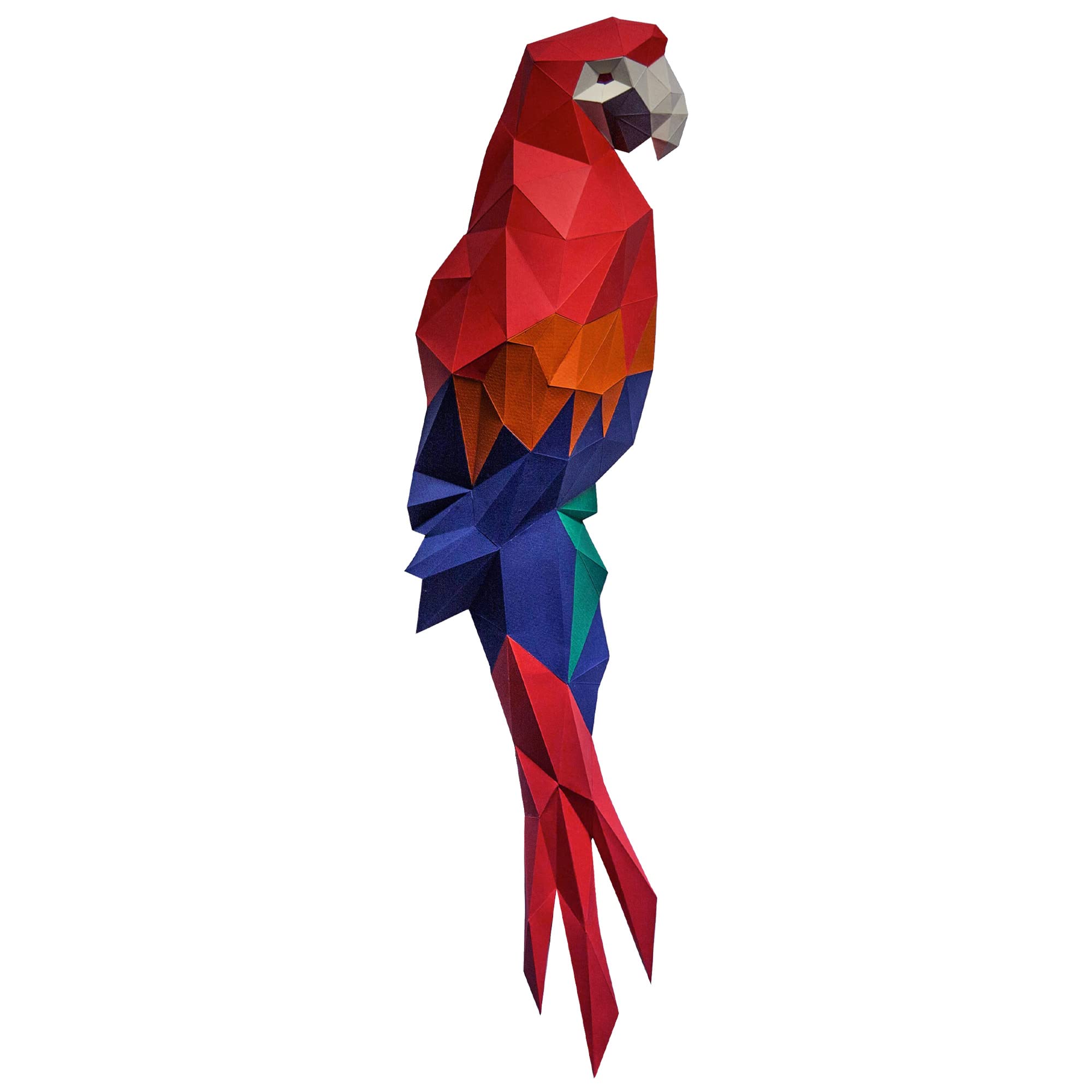 PAPERCRAFT WORLD 3D Paper Animal Wall Art Decor - Pre-Fold Pre-Cut ...