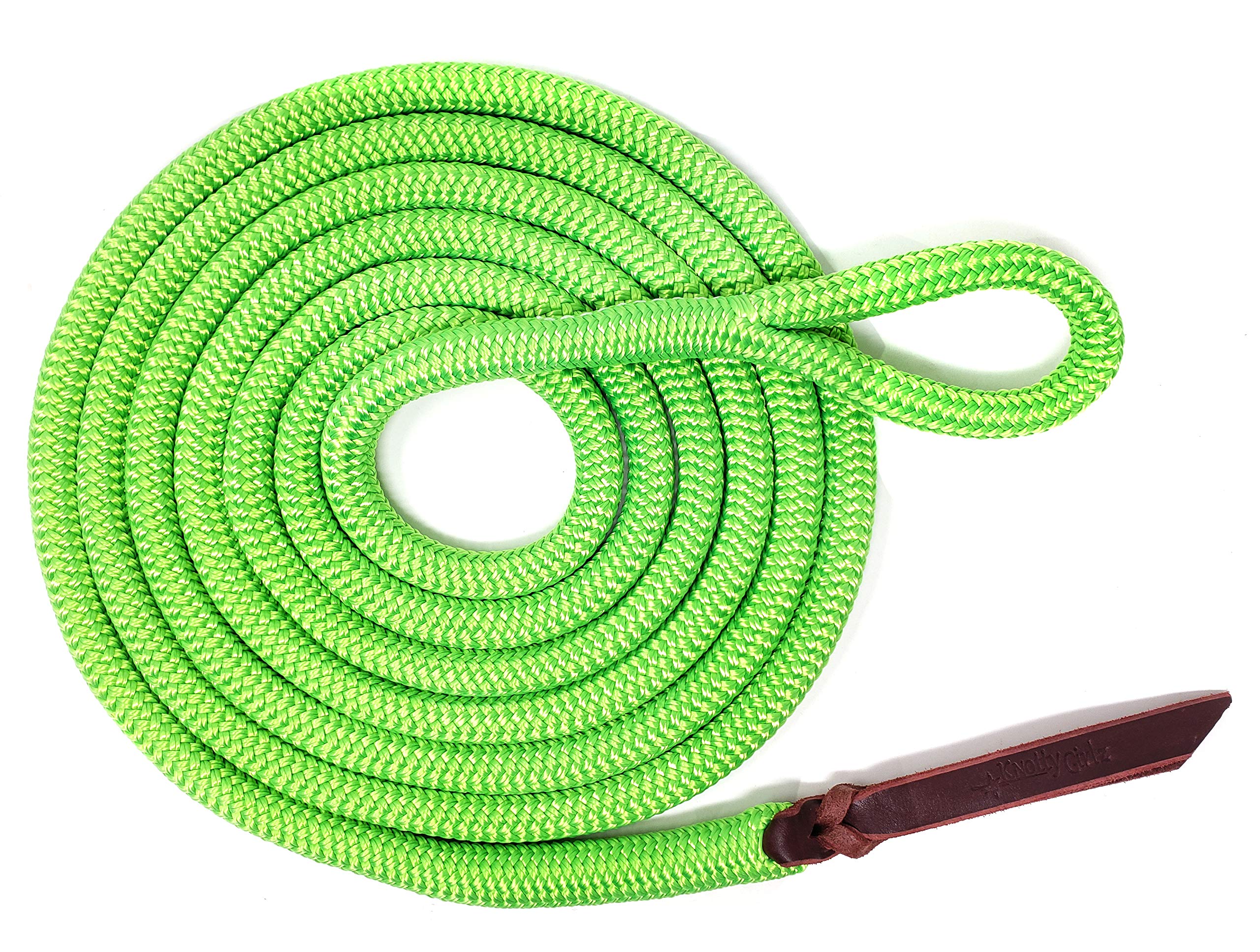 Knotty Girlz 916 Double Braid Polyester Yacht Horse Lead Rope Natural ...