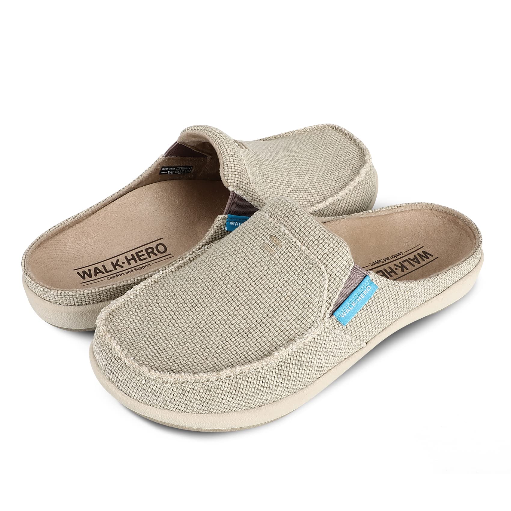 WALK?HERO COMFORT AN Womens Slippers With Arch Support - Clog Slippers ...