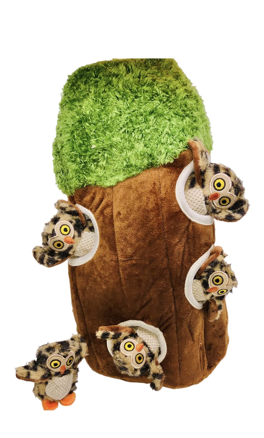 Glow Pups Dog Toy Tree With Hide And Seek Plush Toys, Owl Dog Toy, Dog ...