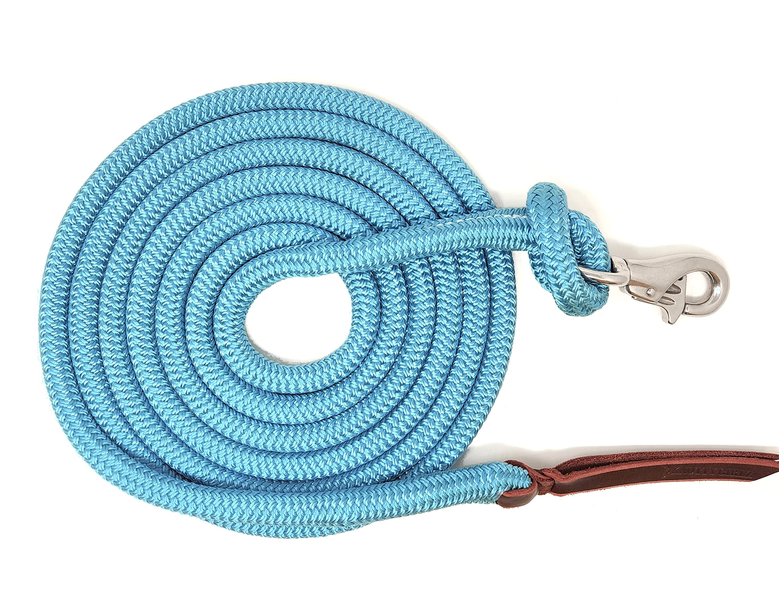 Knotty Girlz 916 Double Braid Polyester Yacht Horse Lead Rope Natural ...