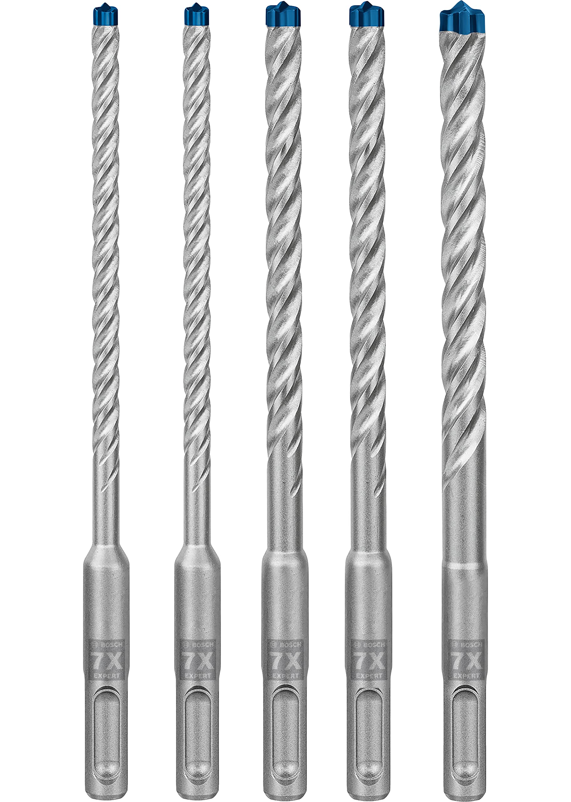Bosch Professional 5X Expert SDS plus-7X Hammer Drill Bit Set (for ...