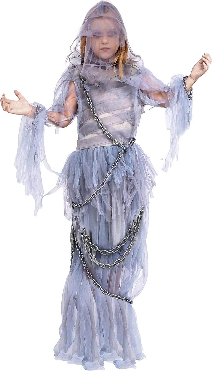 Spooktacular Creations Haunting Beauty Ghost Girl Costume, Scary Ghost ...