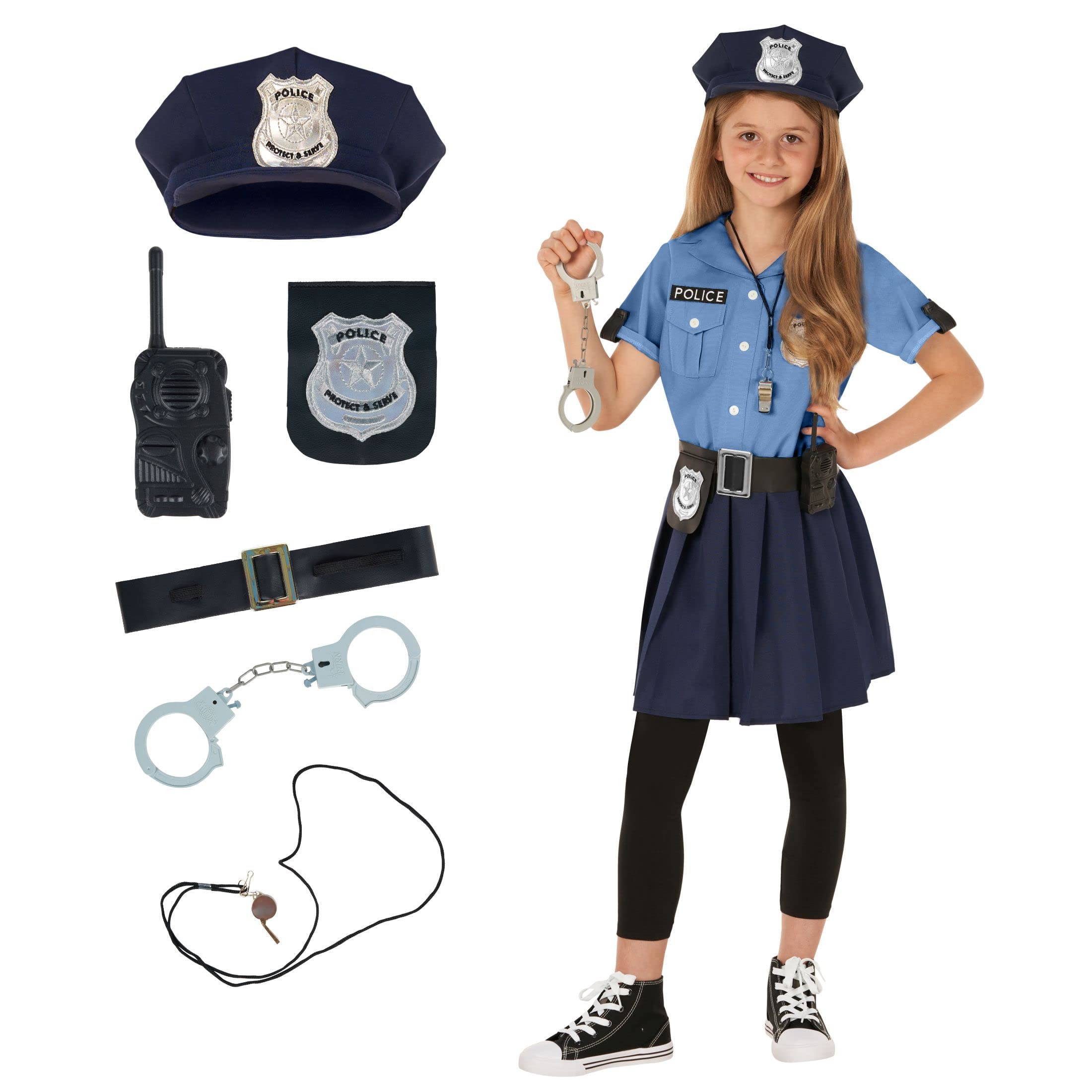 Morph Costumes Girl Police Officer Costume For Kids Girls Cop Costume ...