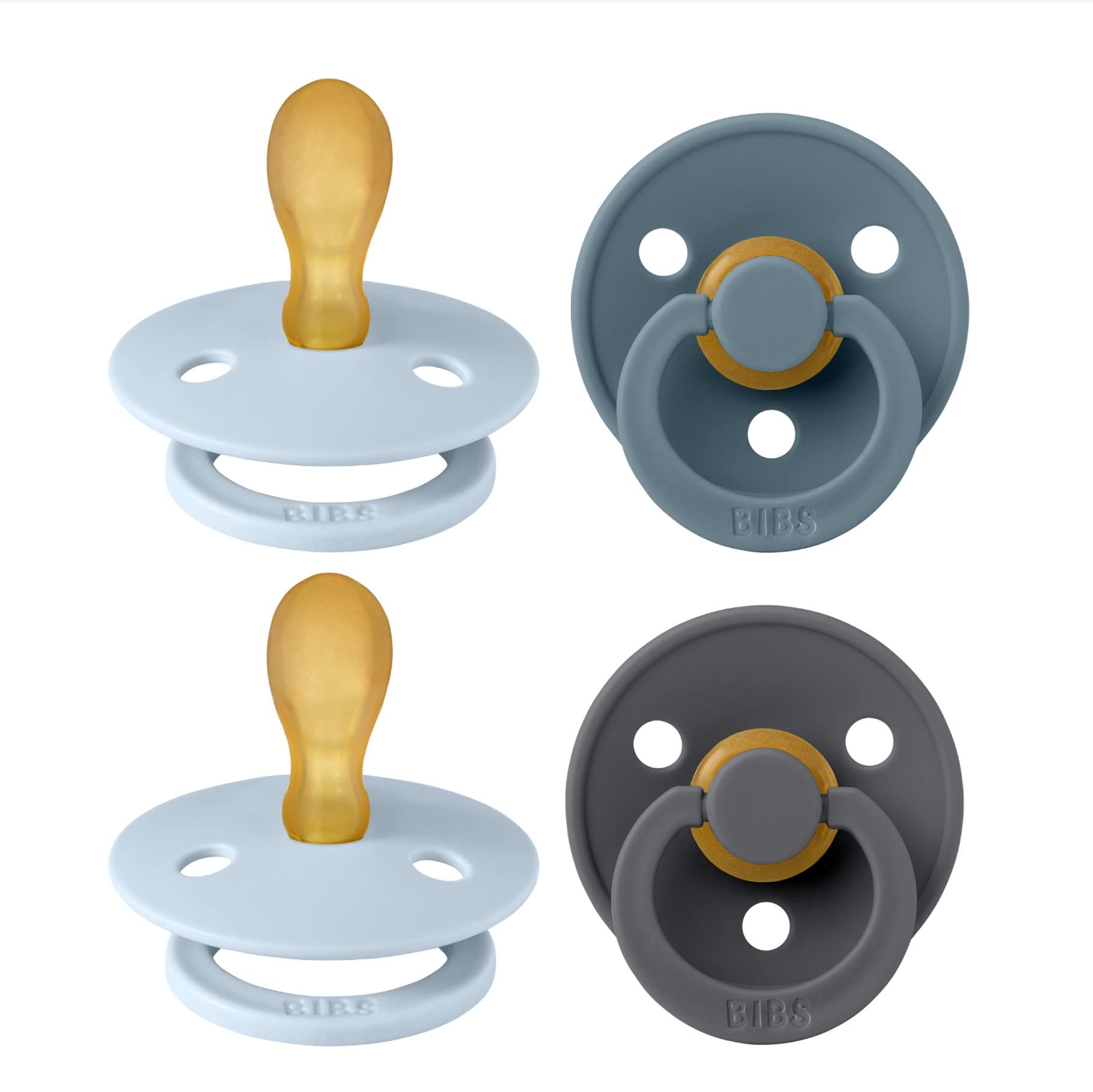 BIBS Colour Pacifier with Symmetrical Nipple Natural Rubber Baby ...