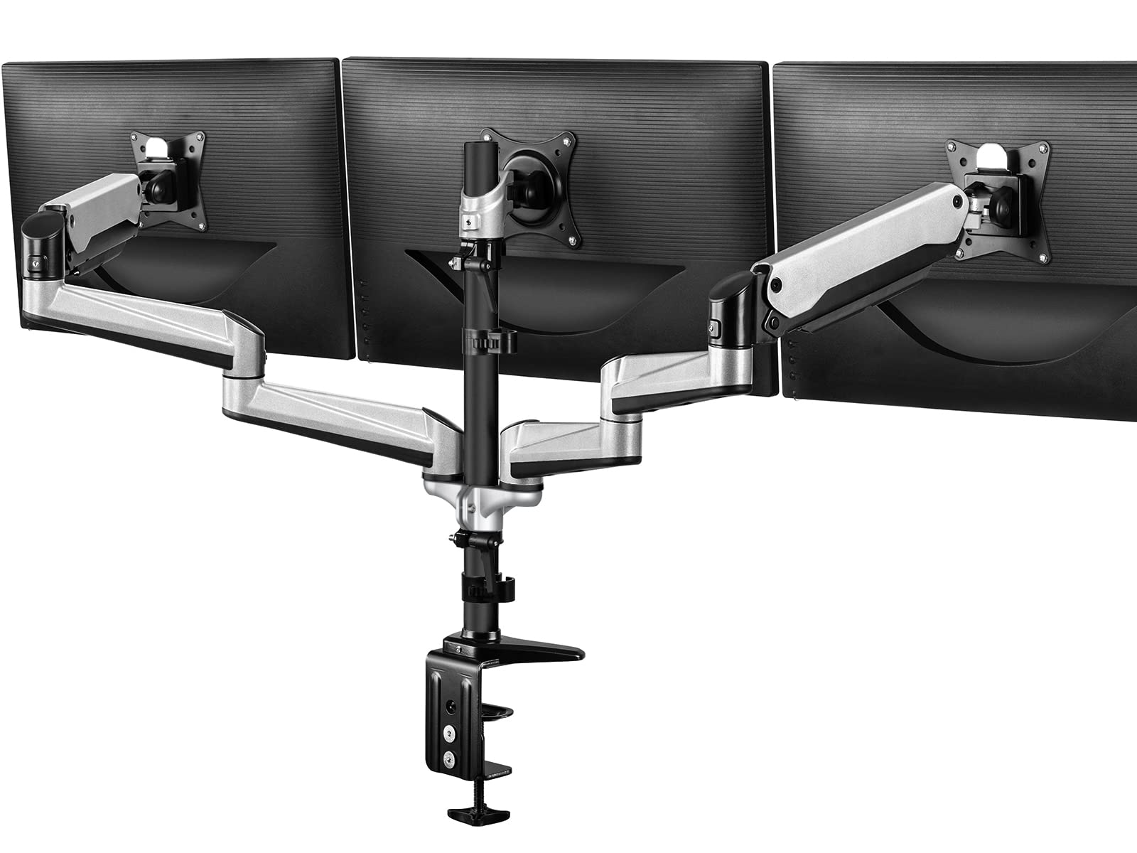 HUANUO Triple Monitor Stand - Full Motion Articulating Gas Spring ...