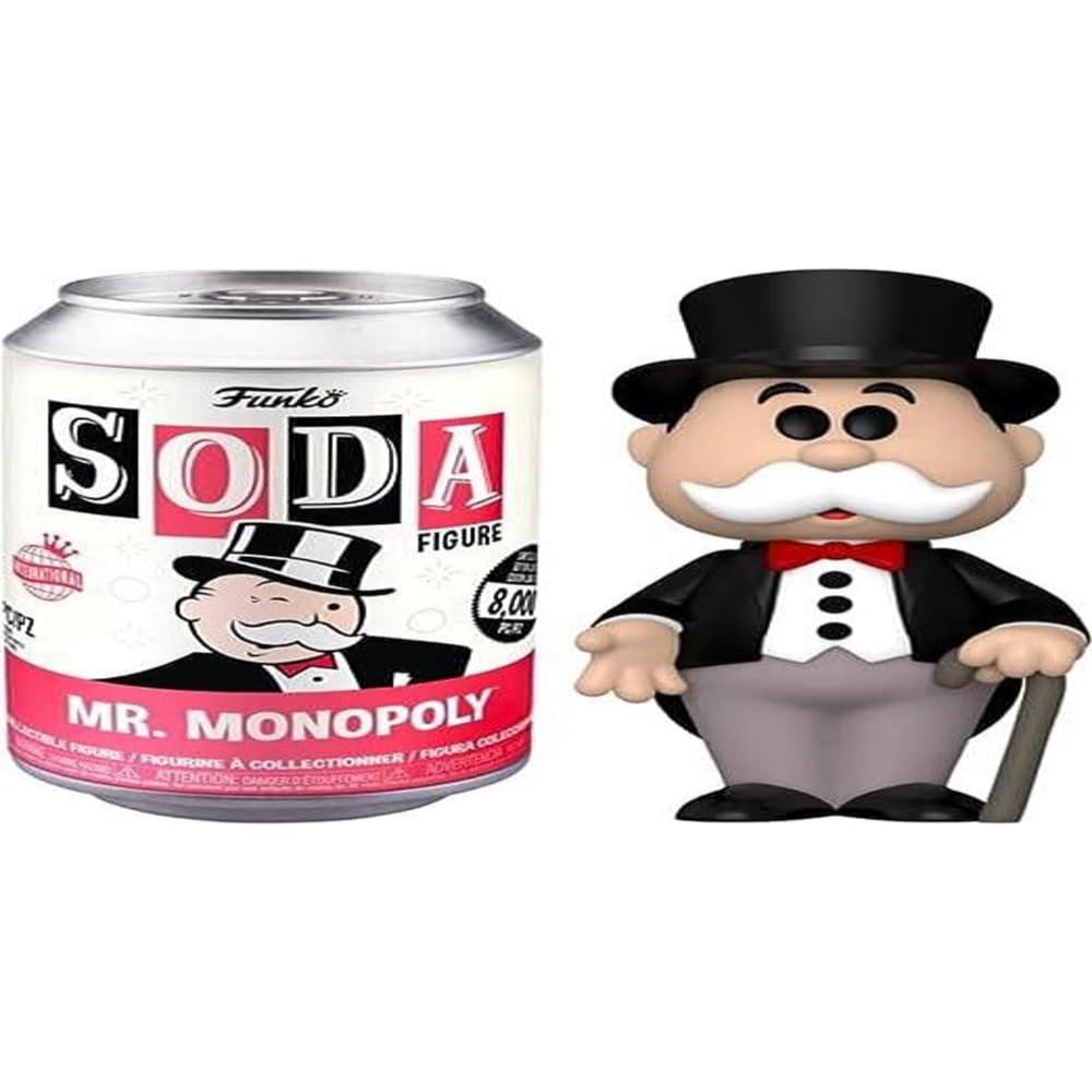 Funko Vinyl SODA: Monopoly - Uncle Pennybags - Mr. Monopoly - Green ...