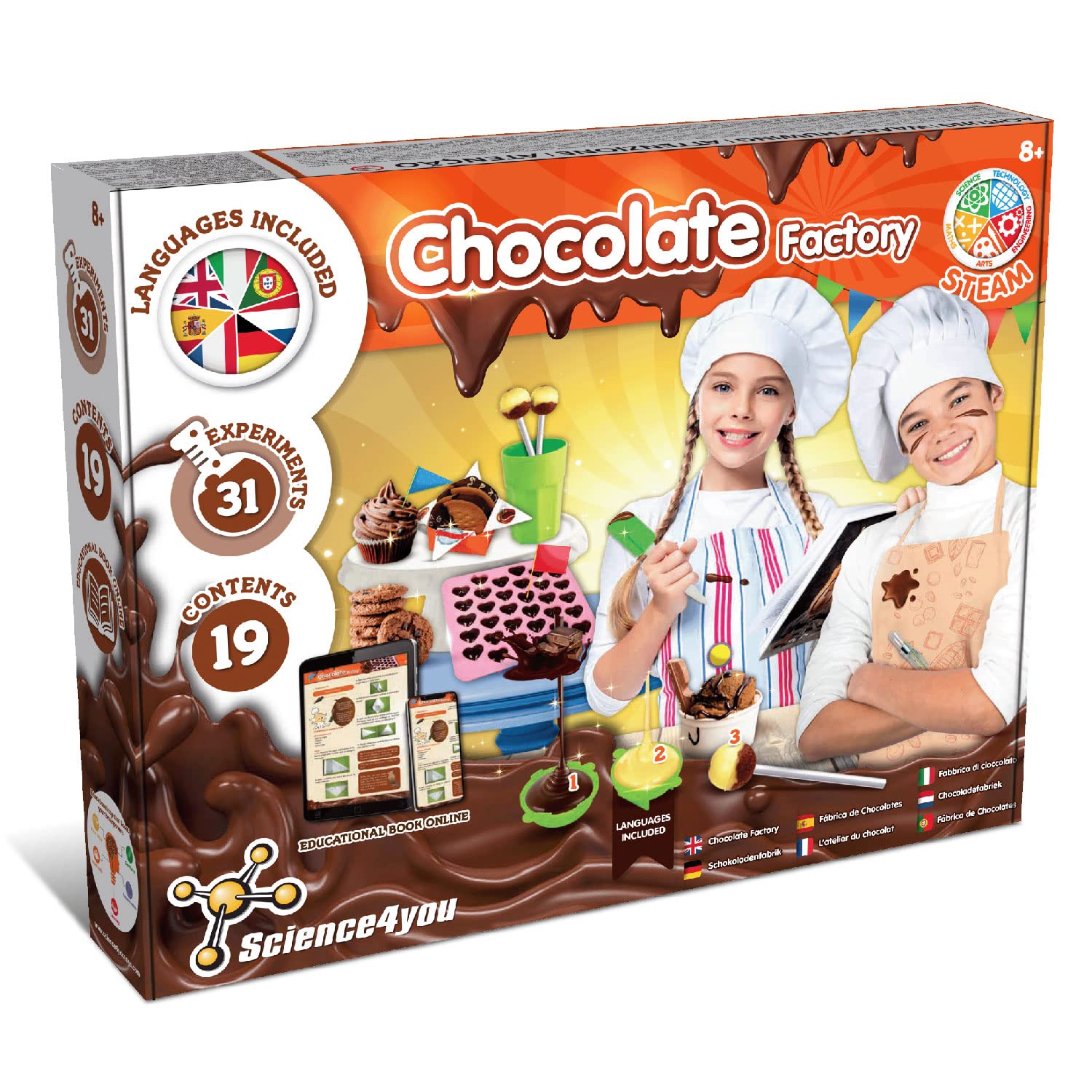 Science4you Chocolate Factory for Children+8 Years - Chocolate Games ...