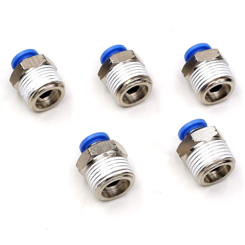 CEKER 6mm Push to Connect Fittings Air Fittings,CEKER 6mm x 3/8" NPT Male Thread Air Lines Quick ...