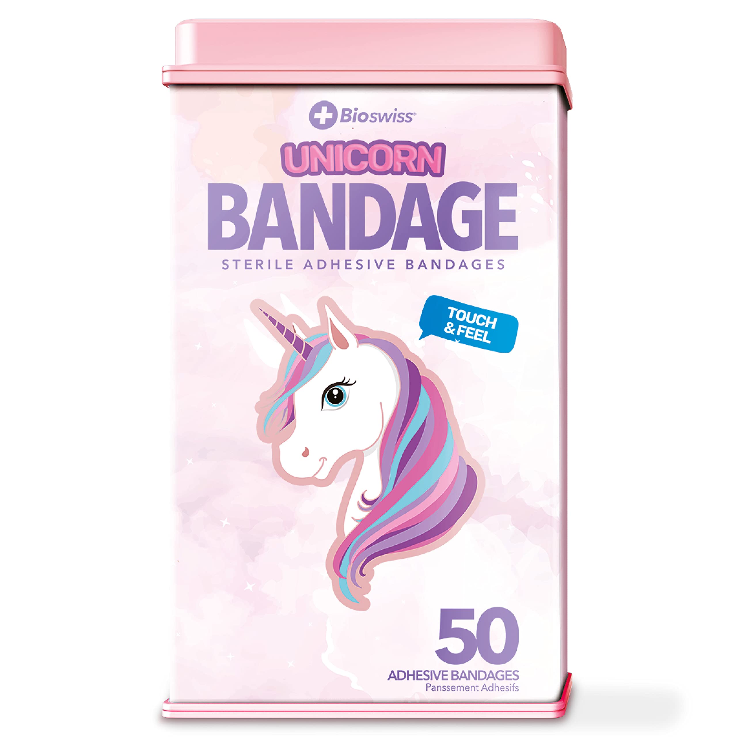 Bioswiss Unicorn Shaped Bandages First Aid Latex Free Adhesive Bandage ...